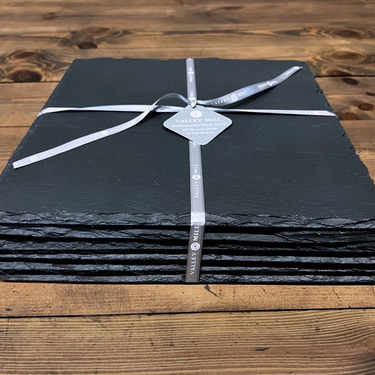 Square Welsh Slate Placemats - Set of 6 — Giftware Wales