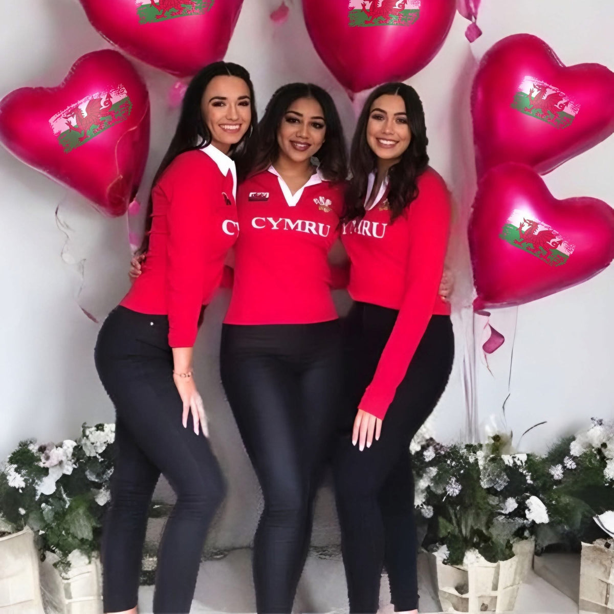 Womens Welsh Rugby Shirt - Long Sleeve — Giftware Wales