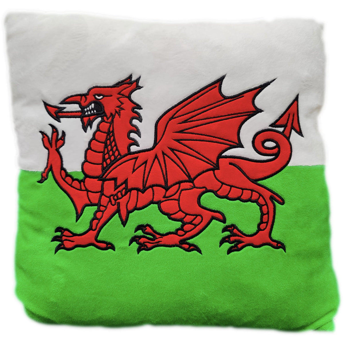 Wales Flag Cushion | Welsh Dragon Flag Throw Pillow | Bold & Comfortab ...