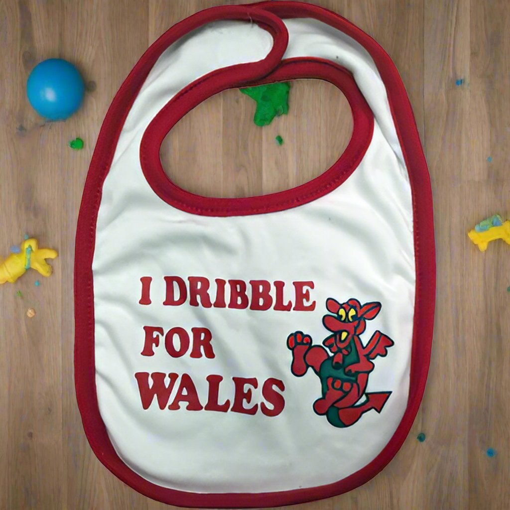 Welsh Baby Bib | I Dribble for Wales — Giftware Wales